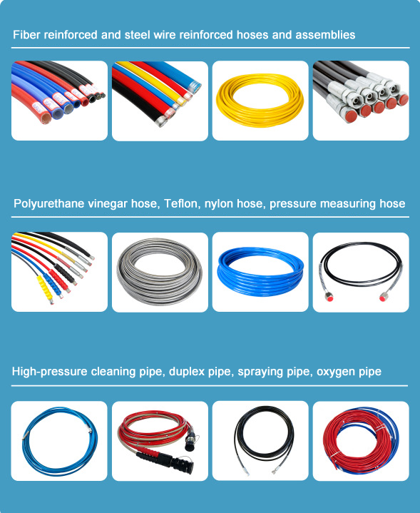 6 Layer Steel Wire Wound Pressure Hose For Tubing Assembly Of 300Mpa ...