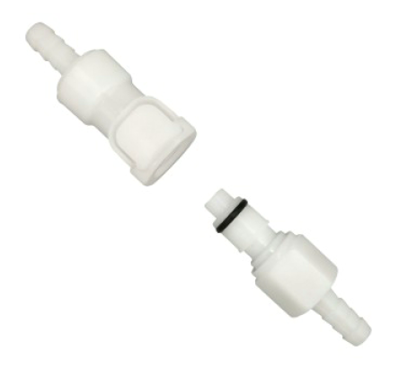 APC Series 1/4" Flow Quick Couplings Durable Plastic Fluid Connectors