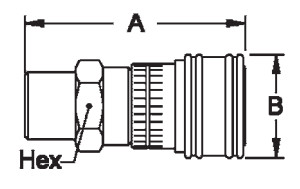 Military NPT Stainless Steel Quick Release Couplings